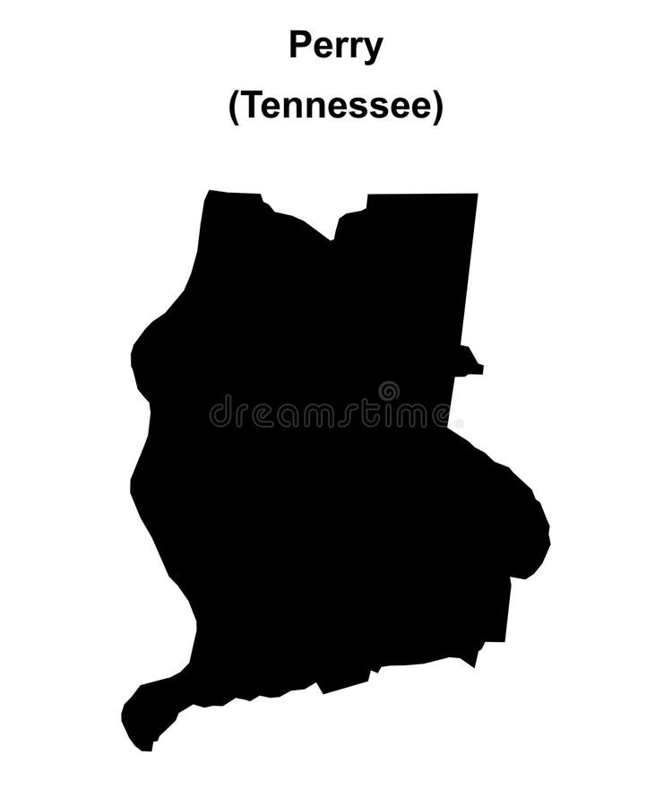 Perry outline map stock illustration. Illustration of territory - 361761998