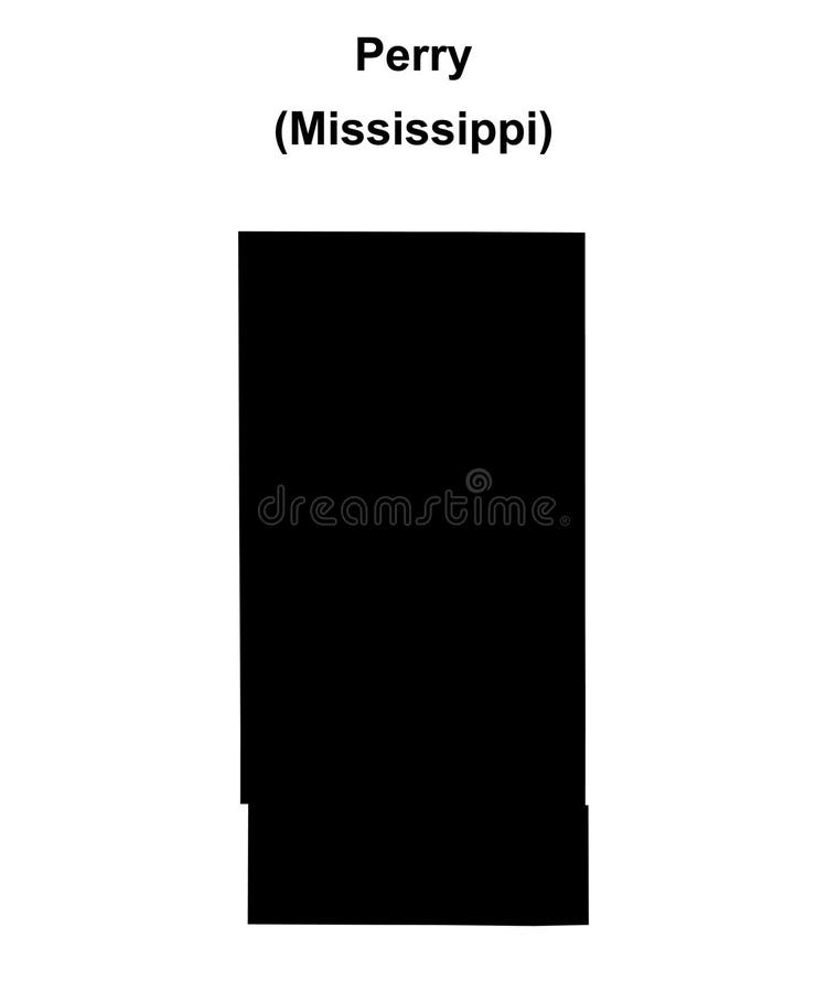 Perry outline map stock vector. Illustration of tennessee - 357457663