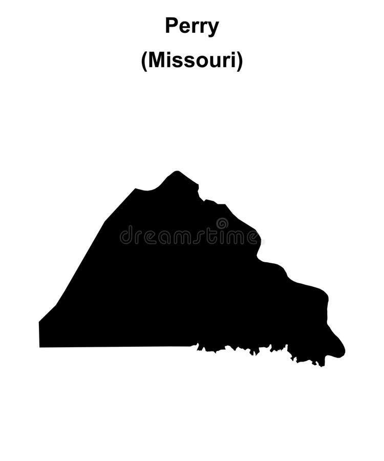 Perry outline map stock vector. Illustration of tennessee - 357455224