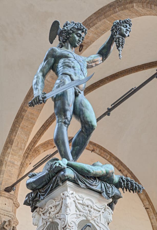 Perseus Com a Cabeça Do Medusa Foto de Stock - Imagem de famoso ...