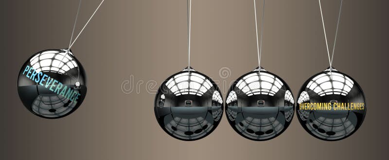 Perseverance Leads To Overcoming Challenges. Cause and Effect Relation ...