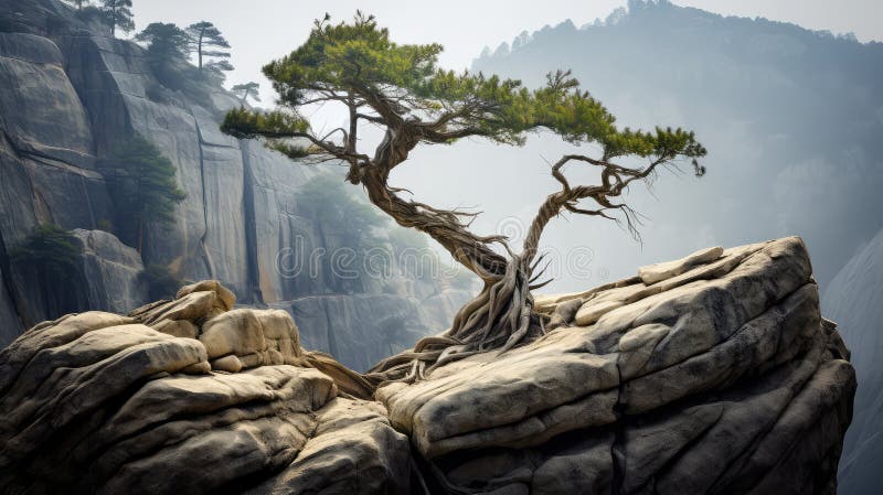 Perseverance Resilient Tree Stock Illustration - Illustration of ...