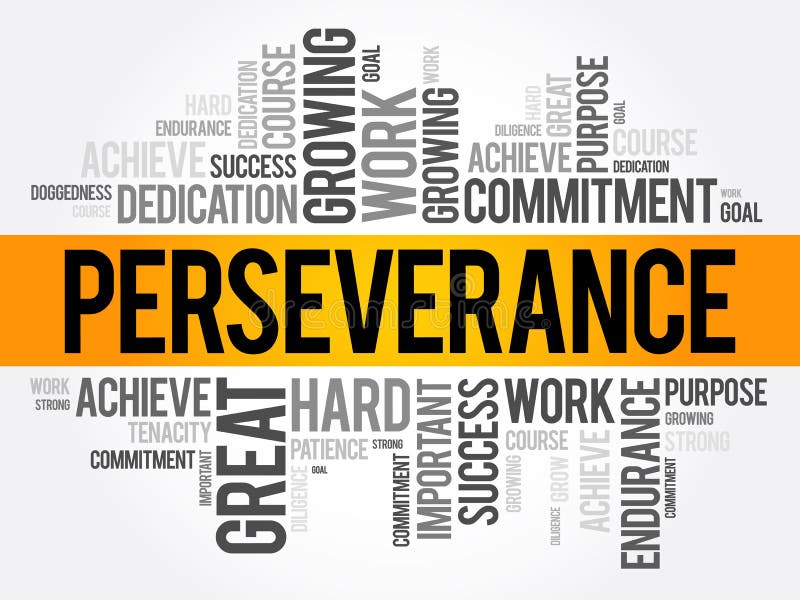 Perseverance Word Cloud Collage Stock Image - Image of diligence ...