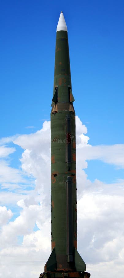 A Pershing II Surface-to-Surface Missile Stock Photo - Image of rockets ...