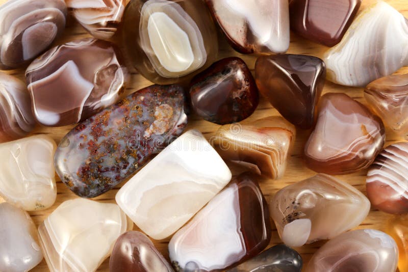 Persian Agate Heap Stones Texture on Black Background Stock Photo ...