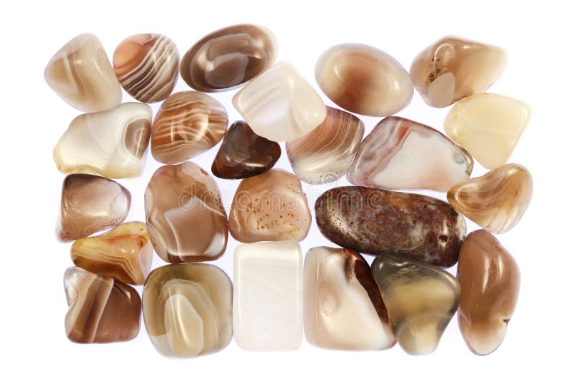 Persian Agate Heap Stones Texture on White Light Background Stock Photo ...