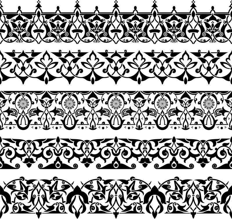 Persian border stock illustration. Illustration of seamless - 63804989