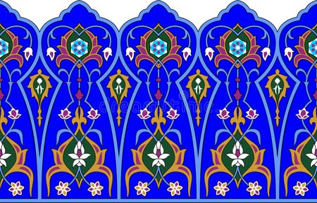 Persian border stock vector. Illustration of abstract - 40135429