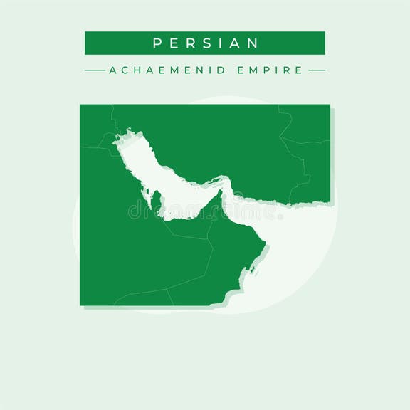 Vector Illustration Vector of Persian Gulf Map Asia Stock Vector ...