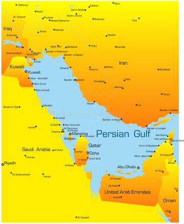 Persian Gulf Map Stock Illustrations – 2,123 Persian Gulf Map Stock ...