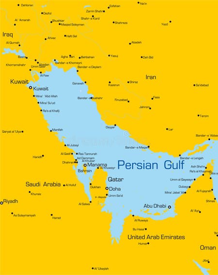 Persian Gulf Map Stock Illustrations – 2,113 Persian Gulf Map Stock ...