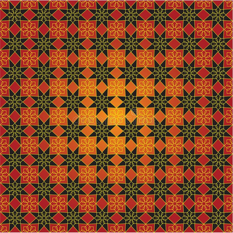 Persian Islamic Pattern Background Stock Vector - Illustration of ...