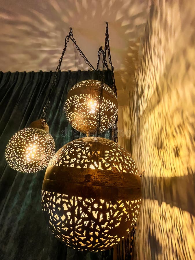 Persian or Morrocan Lamp Decoration and Reflections Stock Image - Image ...
