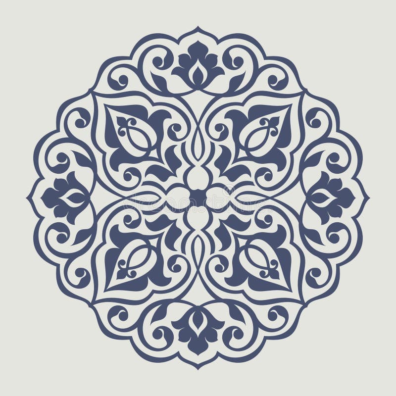 Persian round pattern stock vector. Illustration of card - 55720343