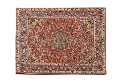 Persian Rug Isolated on White Background Stock Image - Image of pattern ...