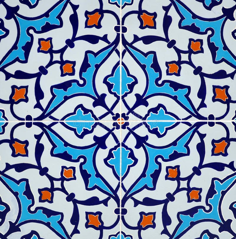 Persian tile design stock image. Image of fixed, iranian - 13127195