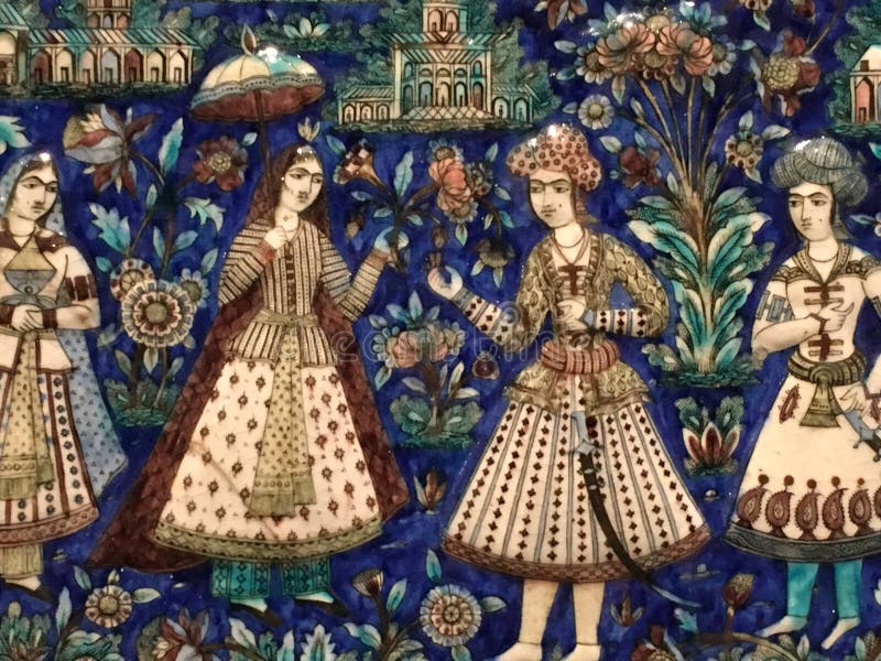 Persian tile design stock image. Image of fixed, iranian - 13127195