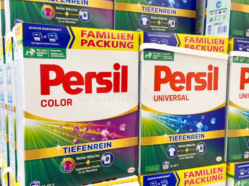 Persil Laundry Detergent Packaging Display in Retail Store Editorial ...