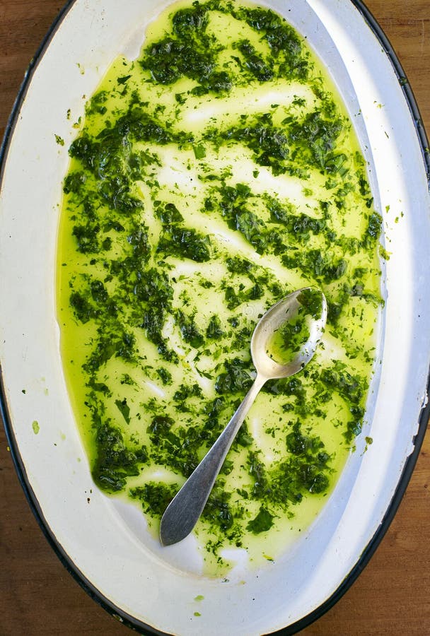 Rustic Persillade Sauce, Mortar Way Stock Image - Image of barbecue ...