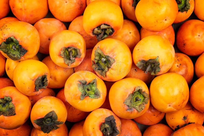 Persimmon fresh fruit stock image. Image of health, customer - 158599223