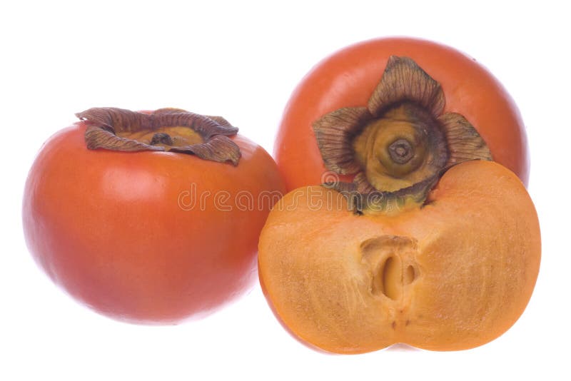 Persimmons Isolated stock photo. Image of nutrition, vitamin - 9647830