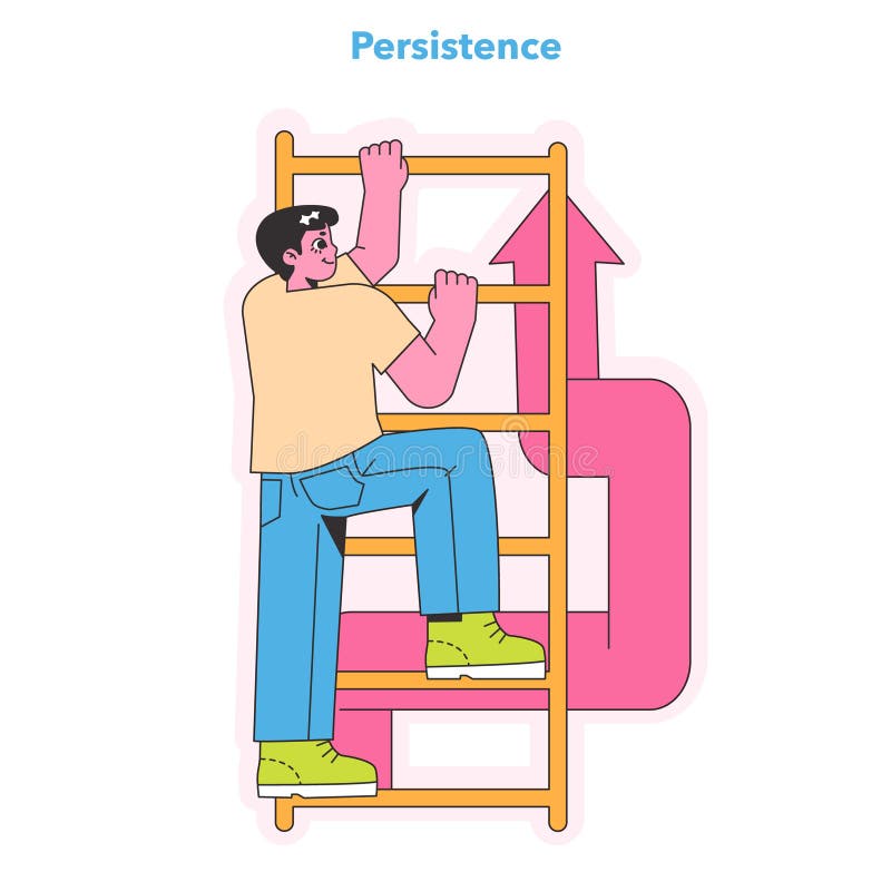 Persistence Concept. Vector Illustration. Stock Vector - Illustration ...
