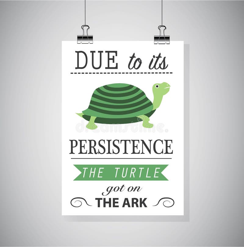 Persistence Motivation Picture. Stock Vector - Illustration of ...