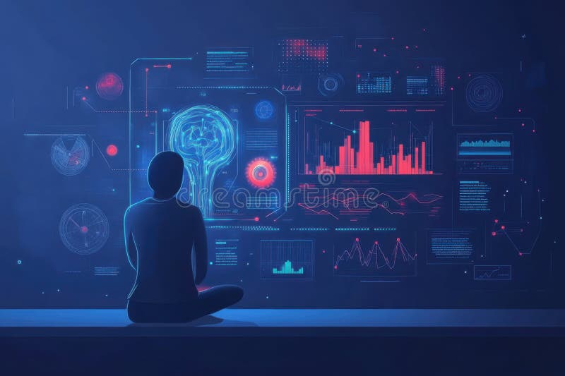 A Person Analyzes Financial Data on a Computer Screen, Showcasing ...