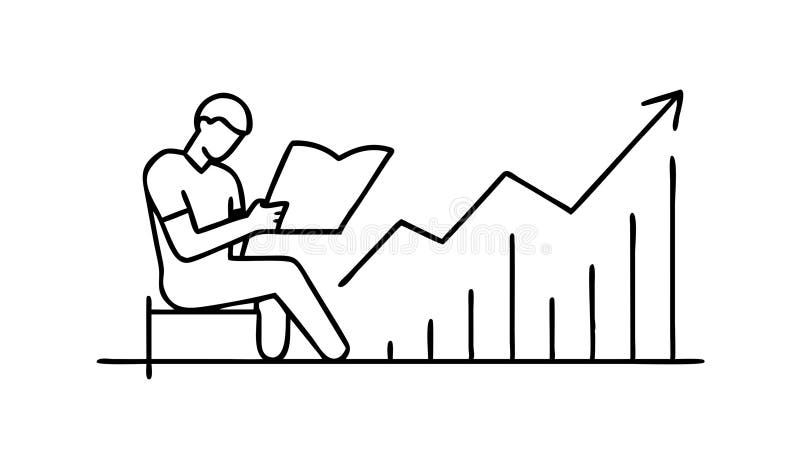 Person Analyzing Data Graphs Vector Illustration, Business Intelligence, Vector Design ...