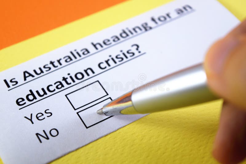 Education Crisis Hits Schools Stock Vector - Illustration of facade ...