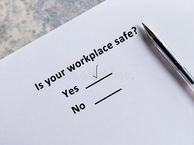 Questoinnaire about Hazards Stock Photo - Image of management, human ...