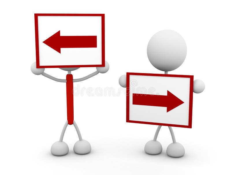 People with arrows stock illustration. Illustration of success - 220605160