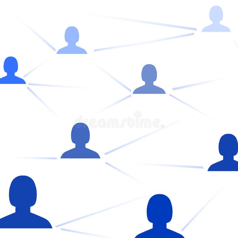 Person As Link in Society. Vector Illustration Stock Vector ...