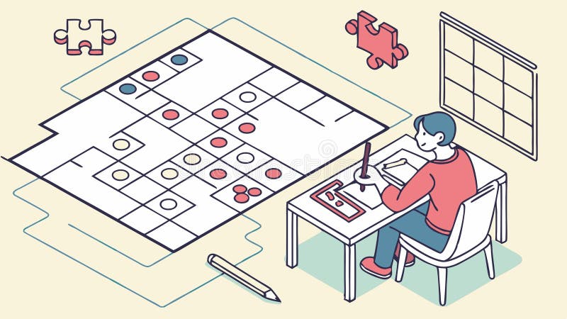 Person Assembling Puzzle Board, Strategic Problem Solving, Mental ...
