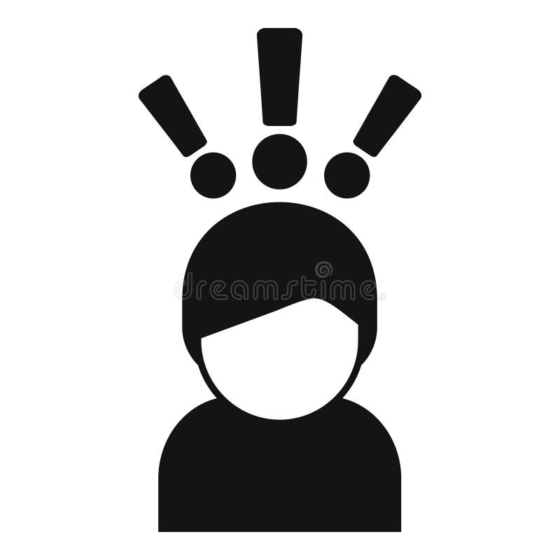 Person Attention Icon Simple Vector. Coping Skills Business Stock ...
