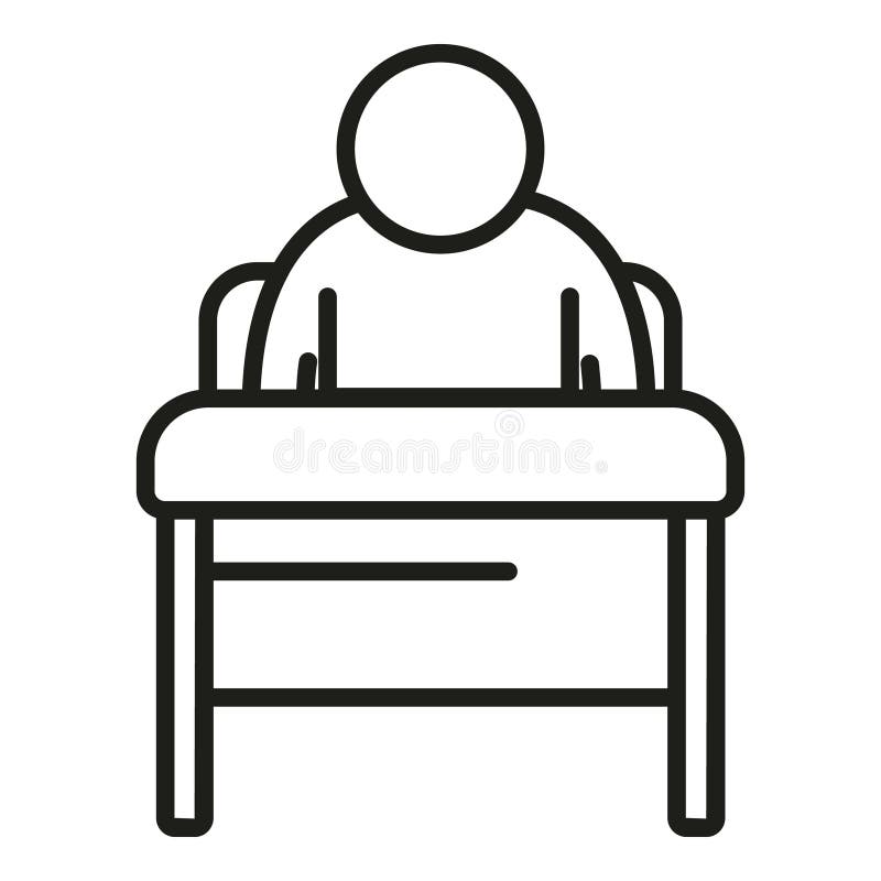 Person Awake Icon Outline Vector. Stress Disorder Stock Vector ...