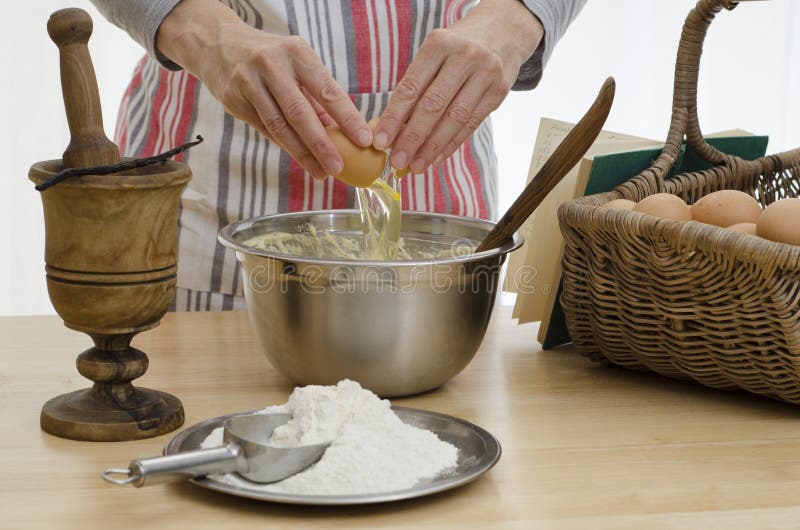 Person baking a cake stock image. Image of birthday, cooking - 36585049