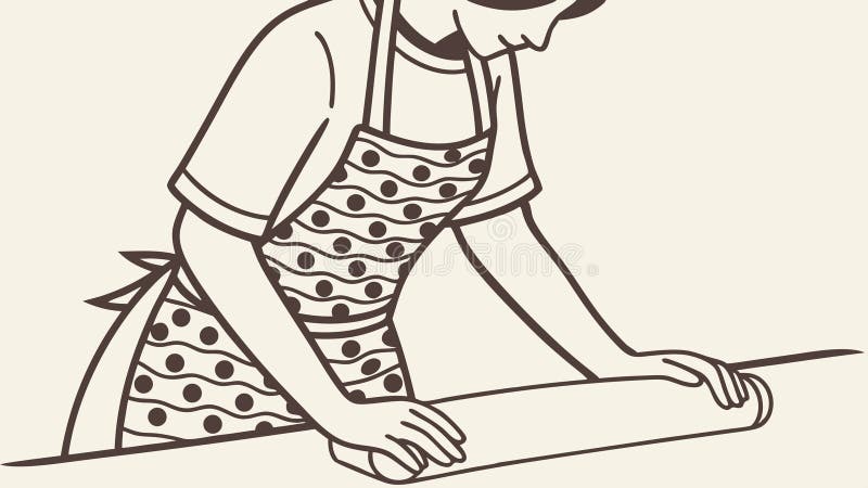 Person Baking or Cooking, Symbolizing Culinary Passion, Vector Design ...