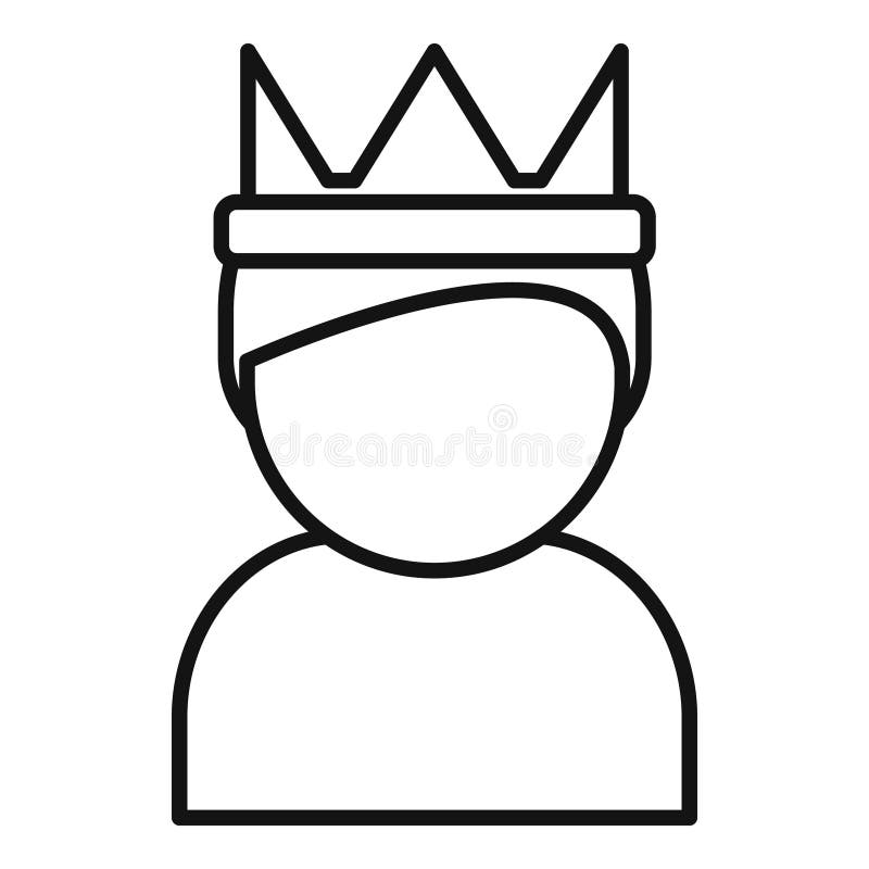 Person Being Crowned King Icon Stock Vector - Illustration of gold ...