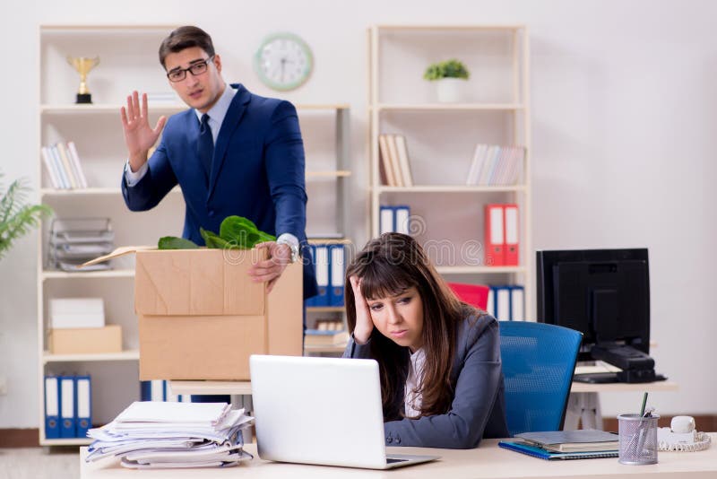 The Person Being Fired from His Work Stock Image - Image of frustrated ...