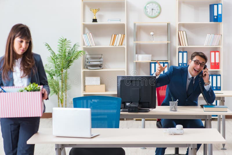The Person Being Fired from His Work Stock Image - Image of redundancy ...