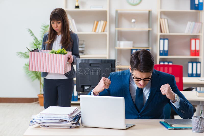The Person Being Fired from His Work Stock Photo - Image of laid ...