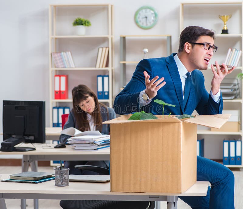 Person Being Fired from His Work Stock Image - Image of frustrated ...