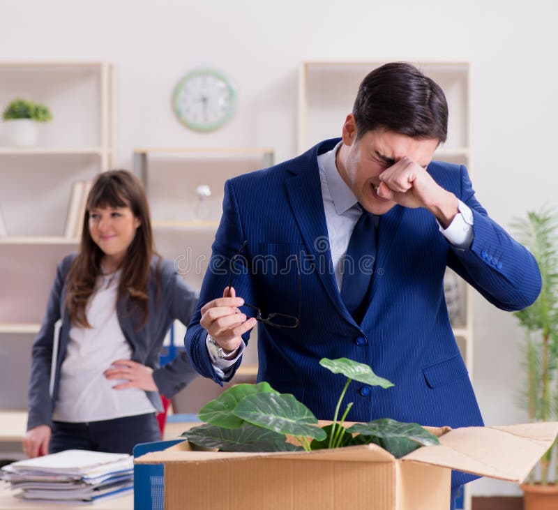 Person Being Fired from His Work Stock Image - Image of leave, career ...