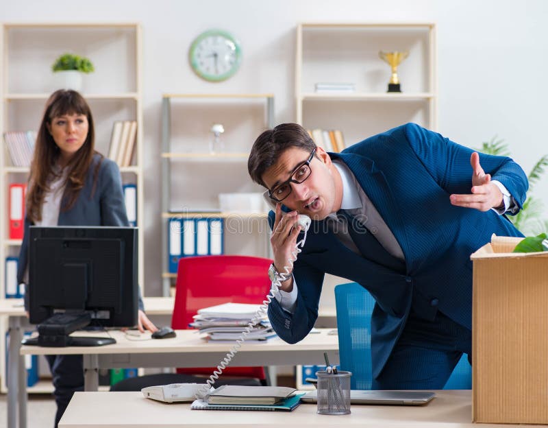 Person Being Fired from His Work Stock Image - Image of relocation ...
