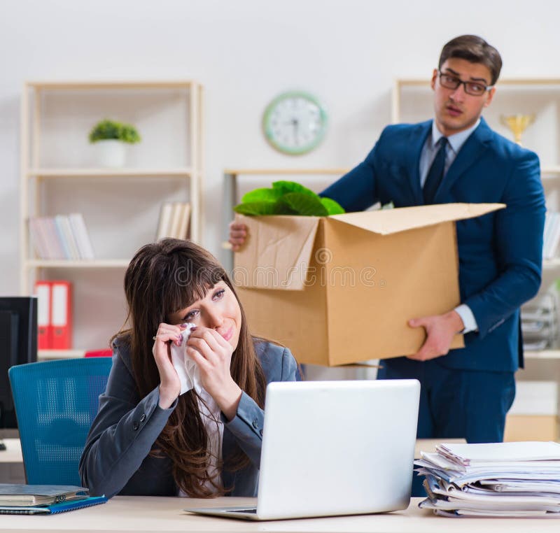 The Person Being Fired from His Work Stock Image - Image of frustrated ...