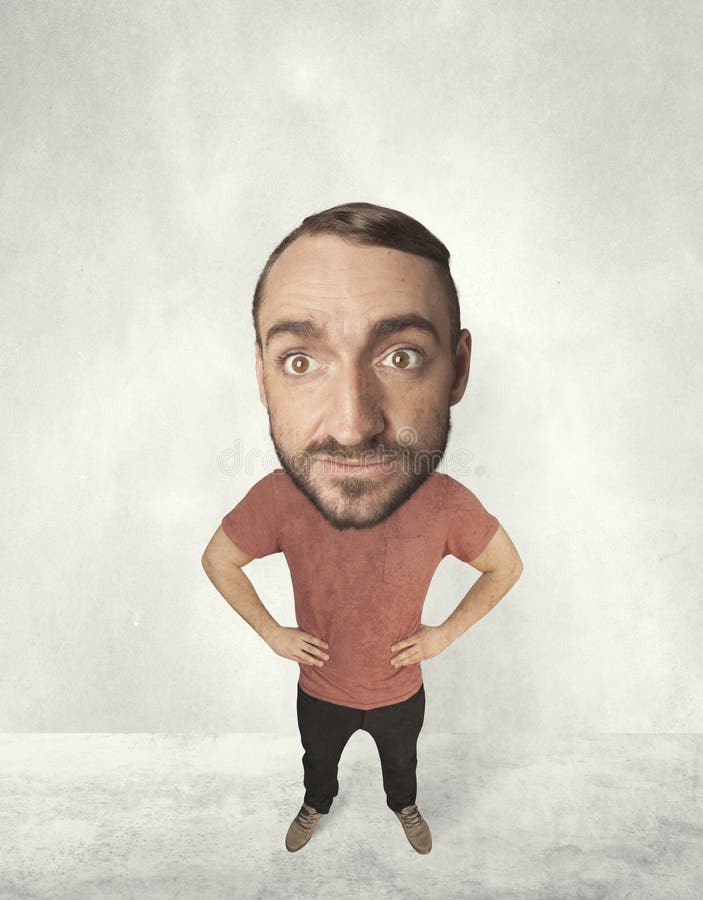 Person with big head stock image. Image of happy, idea - 47615411