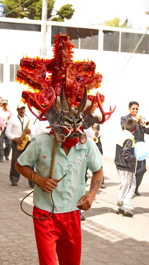 Person in a Black Devil Mask Editorial Photography - Image of years ...