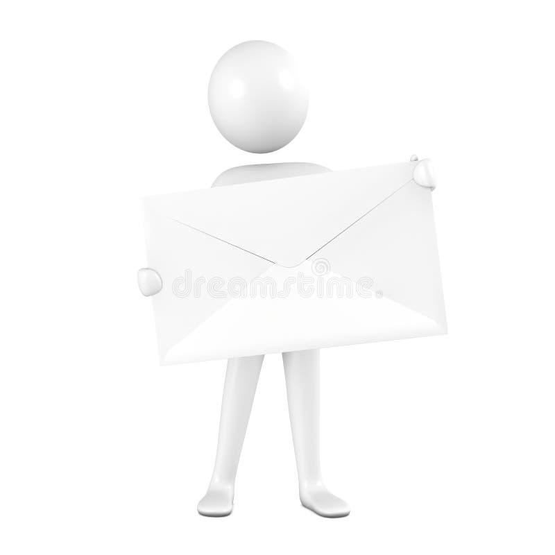 Person With Blank Message Signenvelope. Picture Image: 15011952
