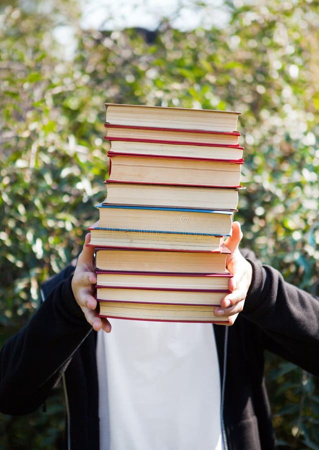 Person with a Books stock image. Image of reader, handbook - 92398619